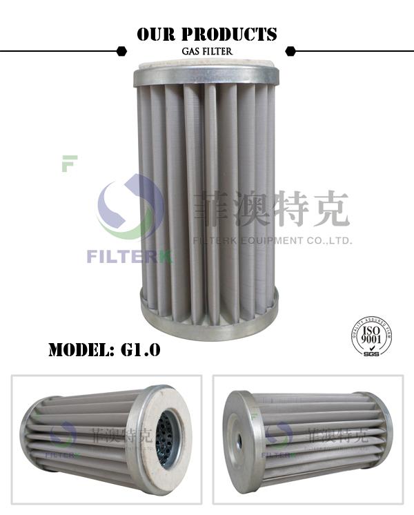 G1.0 5 Micron Industrial Air Filter , Wool Felt Natural Gas Filter ...