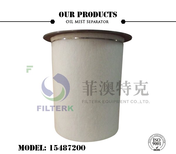 Oil Separator Air Compressor Filter Cartridge , Industrial Breathing ...