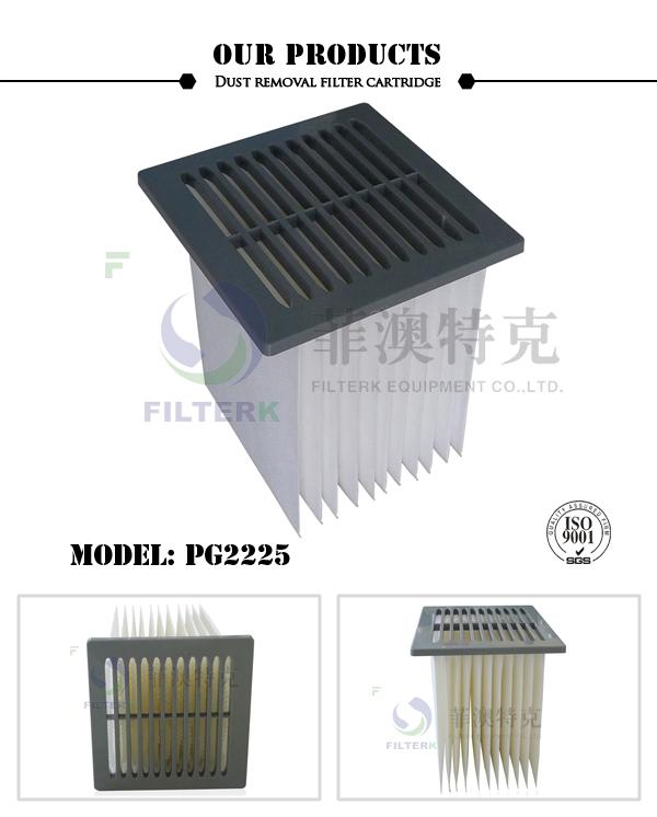 FILTERK PG2225 Cartridge Filter Element Pleated Dust Vacuum Cleaner ...