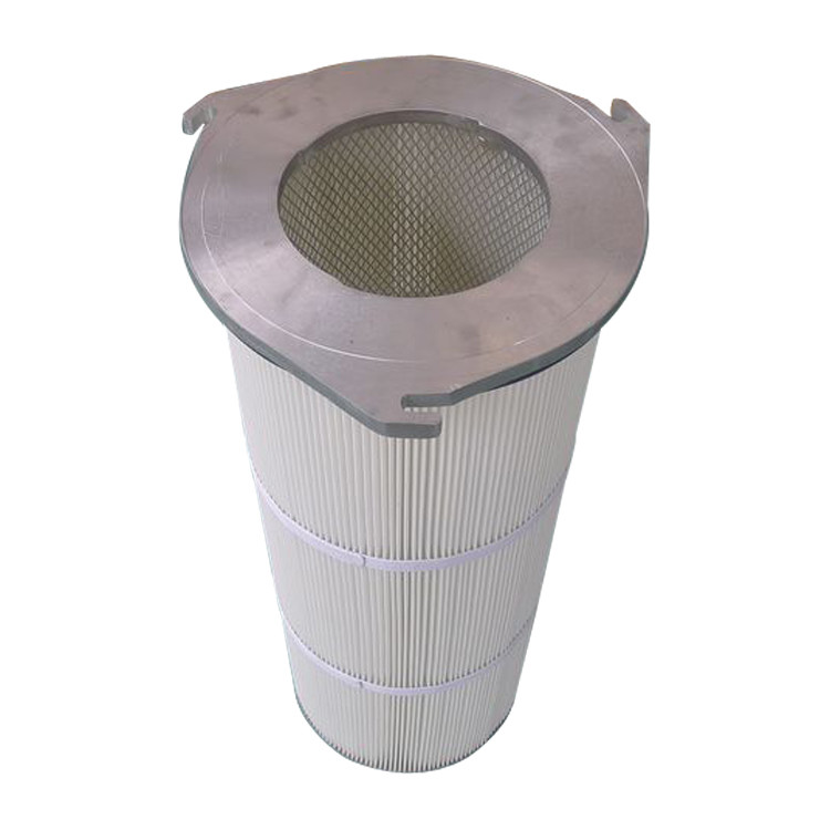 3 Lugs Industrial Air Filter , Aluminum Cap Dust Extraction Filters ...