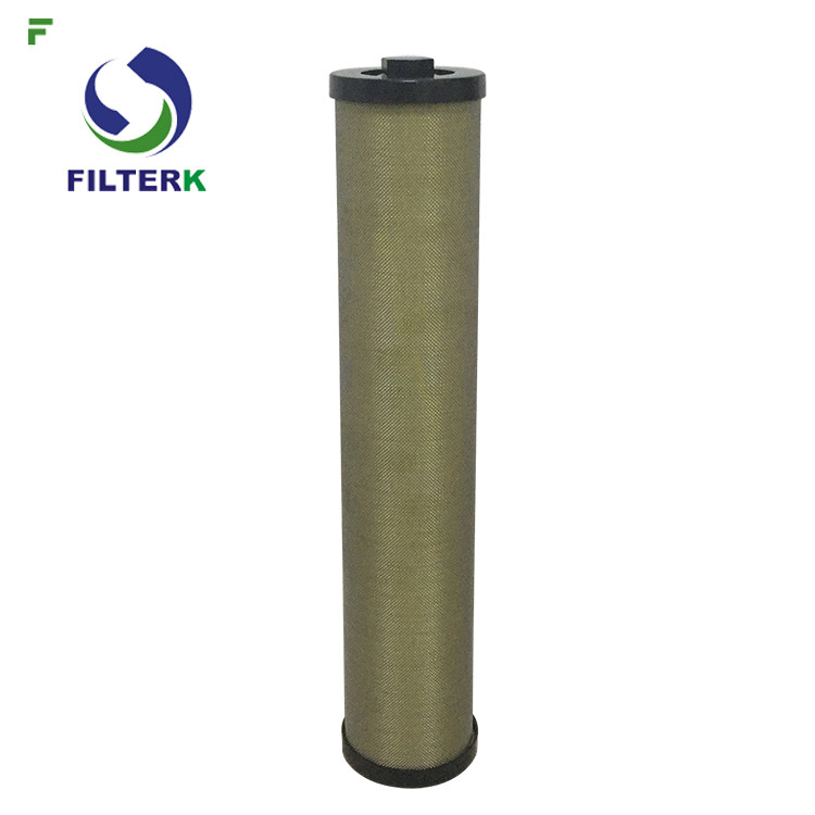 Filterk 1μm Accuracy Air Compressor Filter Cartridge , High Precision ...