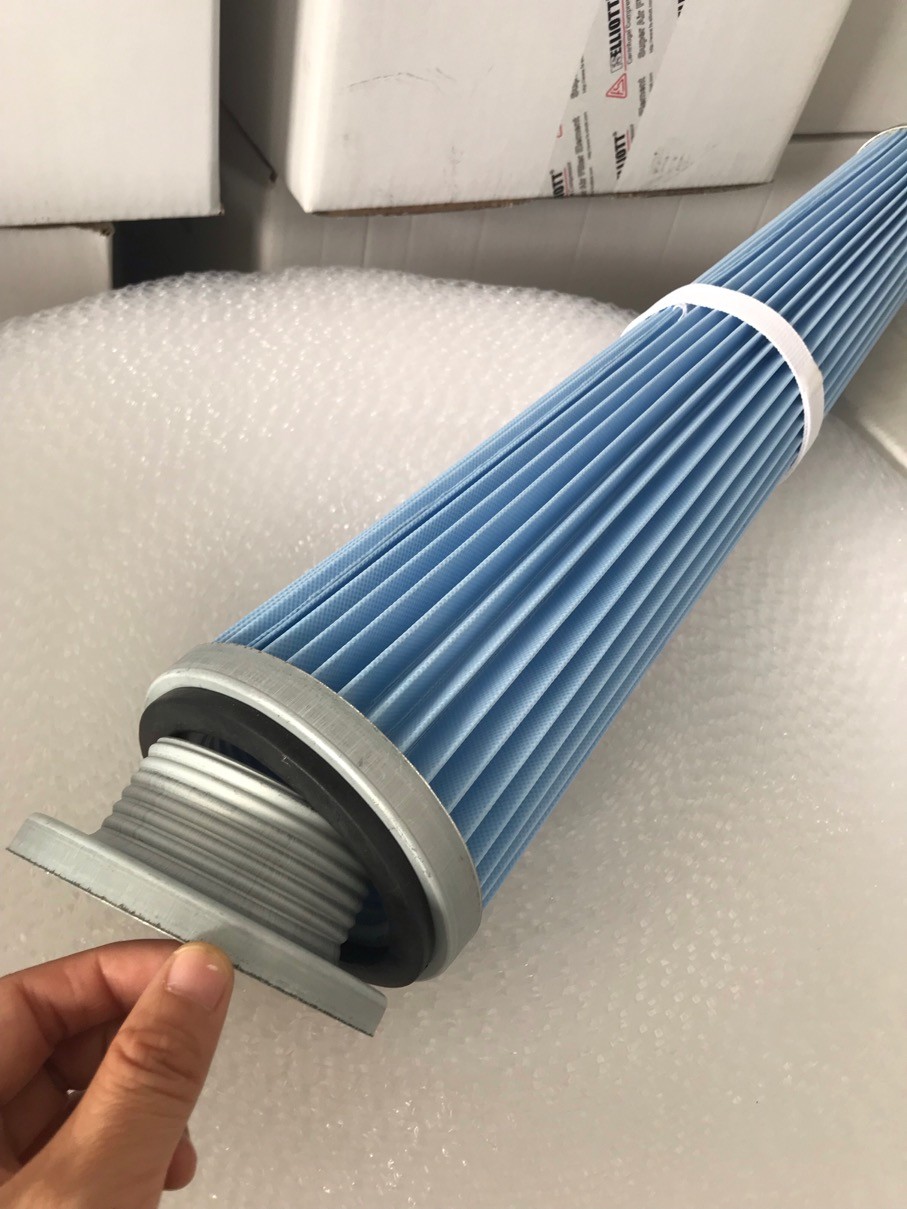 PTFE Polyester Pleated Air Filter Cartridge For Industrial Dust ...